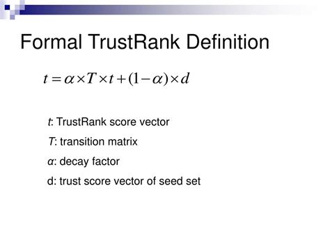 Ppt Topical Trustrank Using Topicality To Combat Web Spam Powerpoint