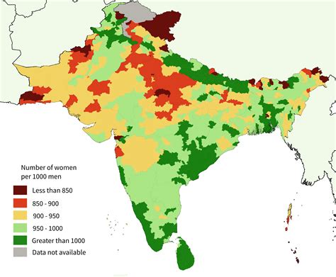 Sex Ratio In South Asia 3391x2799 Mapporn