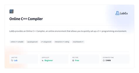 Online C Compiler Labex