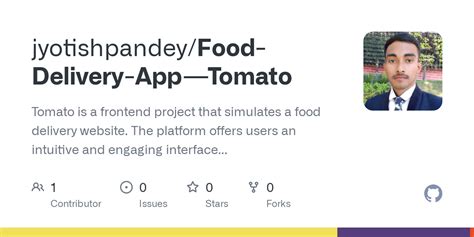 Github Jyotishpandey Food Delivery App Tomato Tomato Is A Frontend