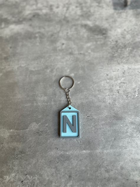 Stl File Initial Keyring Stl File Letter N 🗝️ ・3d Printer Design To