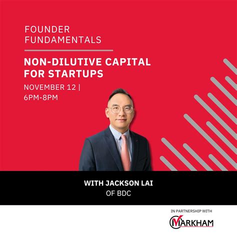 Founder Fundamentals Workshop Non Dilutive Capital For Startups Smartto