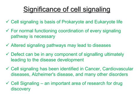 Introduction Of Cell Signaling Pptx Biological Sciences Science