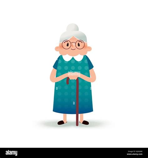 Cute Grandma Cartoon