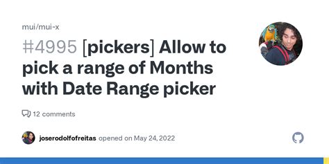 Pickers Allow To Pick A Range Of Months With Date Range Picker