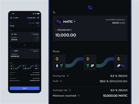 Ui Page For Swap Crypto Wallet Defi By Vrsk Web 3 Crypto