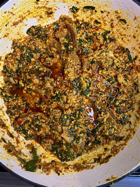 How To Make Authentic Nigerian Egusi Soup Recipe Fried Method Nigerianfoodiehub