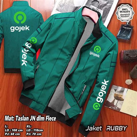 Jual JAKET PARASUT DRIVER GOJEK WARNA IJO TERBARU JAKET PARASUT GOJEK PRIA WANITA Shopee