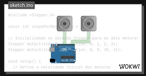 Atv 4 Motor De Passo Wokwi Esp32 Stm32 Arduino Simulator