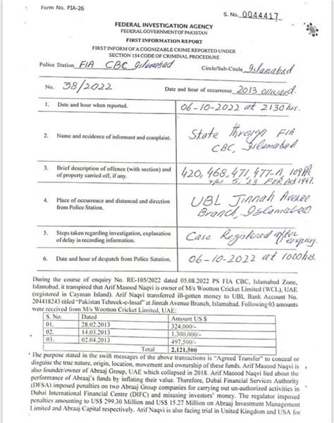 Foreign Funding Fia Registers Case Against Imran Khan Daily Times