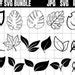 LEAF SVG Bundle LEAVES Svg Bundle Leaf Clipart Leaf Svg Cut Files For Cricut Branch Svg
