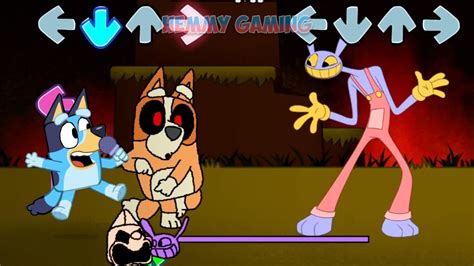 Fnf New Amazing Digital Circus V3 Vs Bluey Bingo And Mackenzie Sings Can