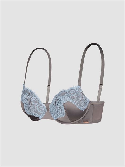 Nite Shade Padded Demi Bra In Grey And Multi Savage X Fenty