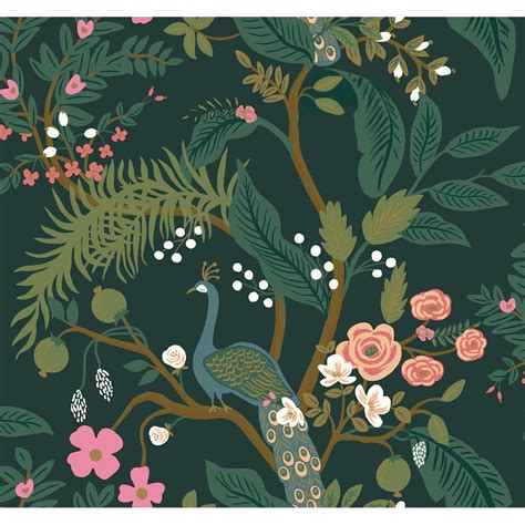 Ri5168 Rifle Paper Co Wallpaper Peacock