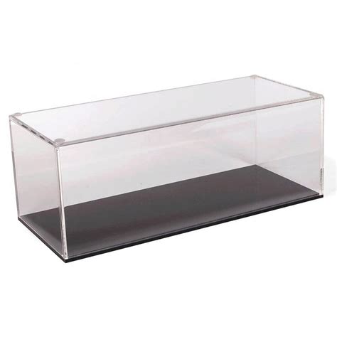 1 24 Acrylic Display Case Clear W Black Base Military Issue