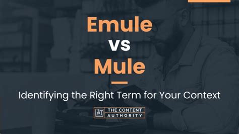 Emule Vs Mule Identifying The Right Term For Your Context