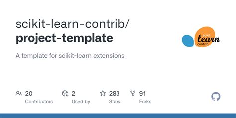GitHub Scikit Learn Contrib Project Template A Template For Scikit Learn Extensions