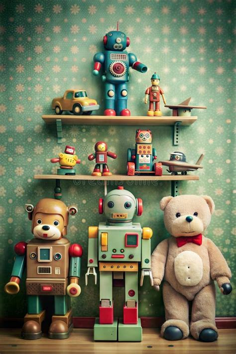 Hyper Detailed Illustration Of Humanoids And Robots Ai Generated Image Stock Illustration