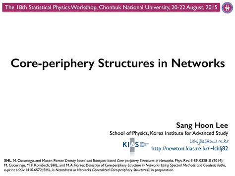 Pdf Core Periphery Structures In Networks Dokumentips