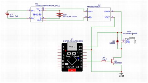 Using Solar Cell And Charge Module To Power Esp32 But Cant Charge