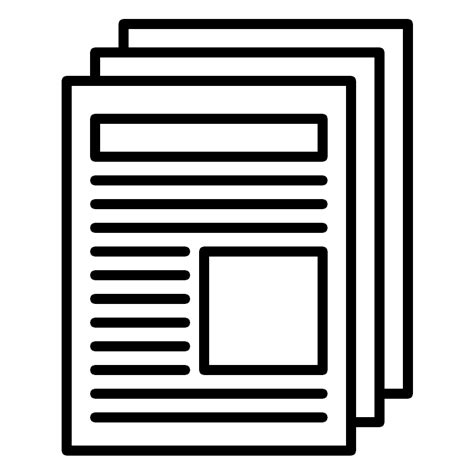 Journalism Document File Vector SVG Icon SVG Repo