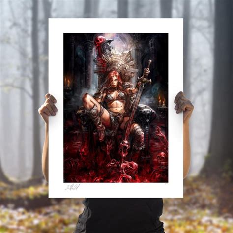 Dynamite Red Sonja Long Live The Queen Unframed Art Print Eu
