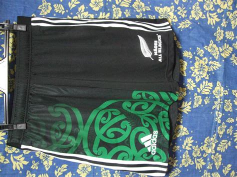 【未使用】ラグビー＆all Blacks ファンへ！★アディダス Adidas マオリ・オールブラックス ラグビー ジムショーツ Hg8336