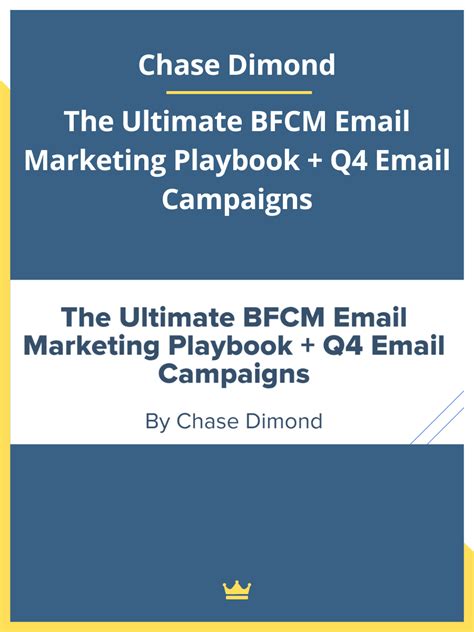 Chase Dimond The Ultimate BFCM Email Marketing Playbook Q4 Email