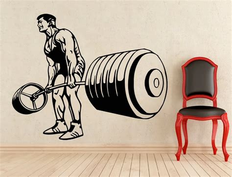 Dsu Bodybuilding Stickers Wall Vinyl Decals Home Art Decoration