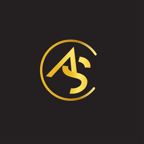 Premium Vector Sa Golden Color Text Logo
