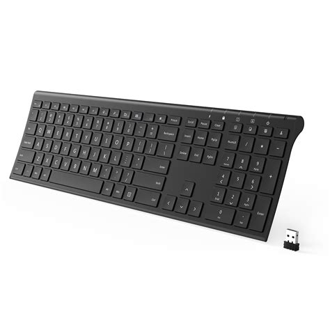 Vivefox Wireless Keyboard 2 4g Slim And Compact Wireless Keyboard With Numeric Pad For Laptop