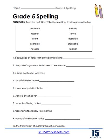 Spelling Error Worksheet Artofit