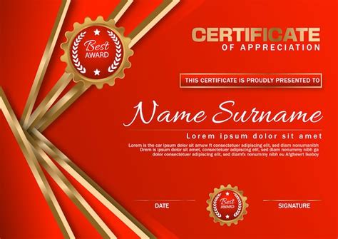 Premium Vector Certificate Design