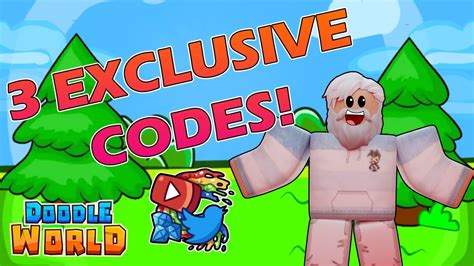 3 New Exclusive Codes In Doodle World Roblox Youtube