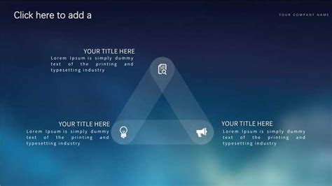 Enhance Your Visual Representation With A Triangle Diagram Featuring Light Bulb And Arrow