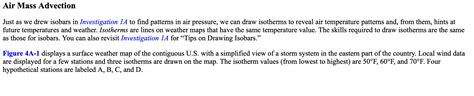 Solved Just As We Drew Isobars In Investigation 1a To Find