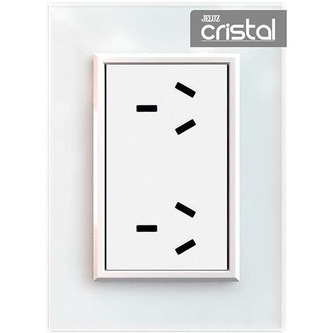 Línea Armada Toma Doble Blanca 10a Cristal Jeluz Precios Y Ofertas