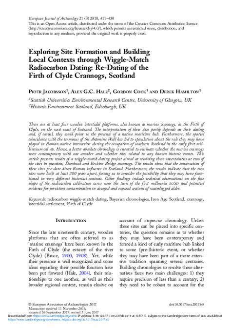 Pdf Exploring Site Formation And Building Local Contexts Through