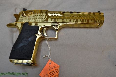 Pistols Titanium Gold Desert Eagle 50ae Pistol