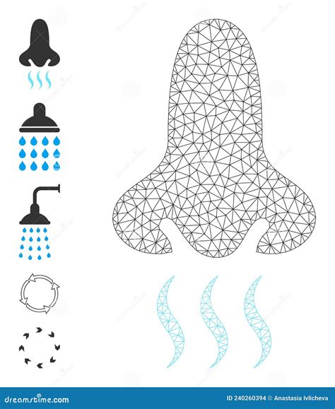 Mesh Wireframe Snuff Icon Vector Illustration CartoonDealer