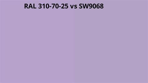 Ral 310 70 25 Vs Sw9068 Ral Colour Chart Uk
