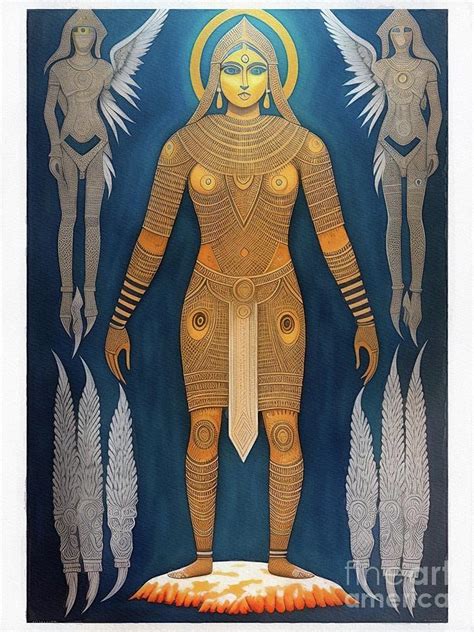 Annunaki Alien Painting By Raphael Terra Fine Art America