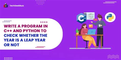 Program To Check Whether The Year Is A Leap Or Not C C Python Java