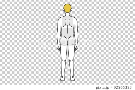 Men S Hair Removal Whole Body Back Part Stock Illustration