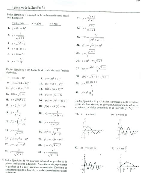 Matemáticas Ejercicios De Cálculo Diferencial E Integral
