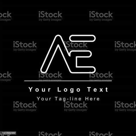 Ilustración De Diseño Inicial Del Icono De Letra Ae O Ea Y Más Vectores
