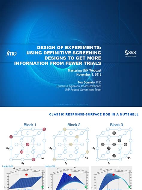 Mastering Jmp Definitive Screening Designs Pdf Air Pollution
