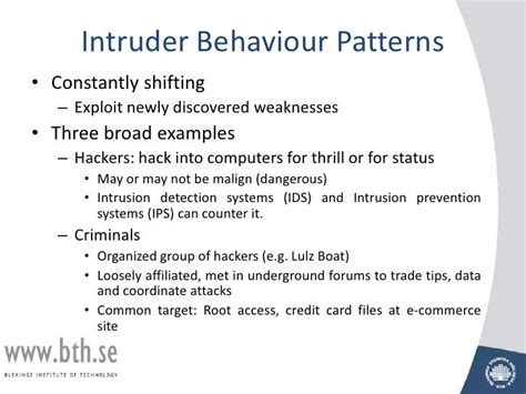 Lecture 10 Intruders