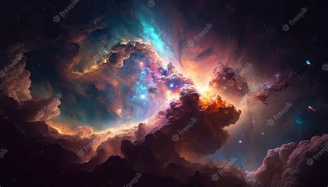 Premium Photo Stunning Realistic Wallpaper Of A Nebula Deep Space