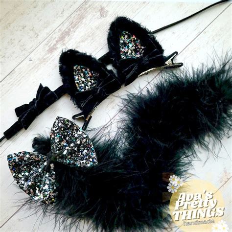 Cat Ears And Tail Set Etsy